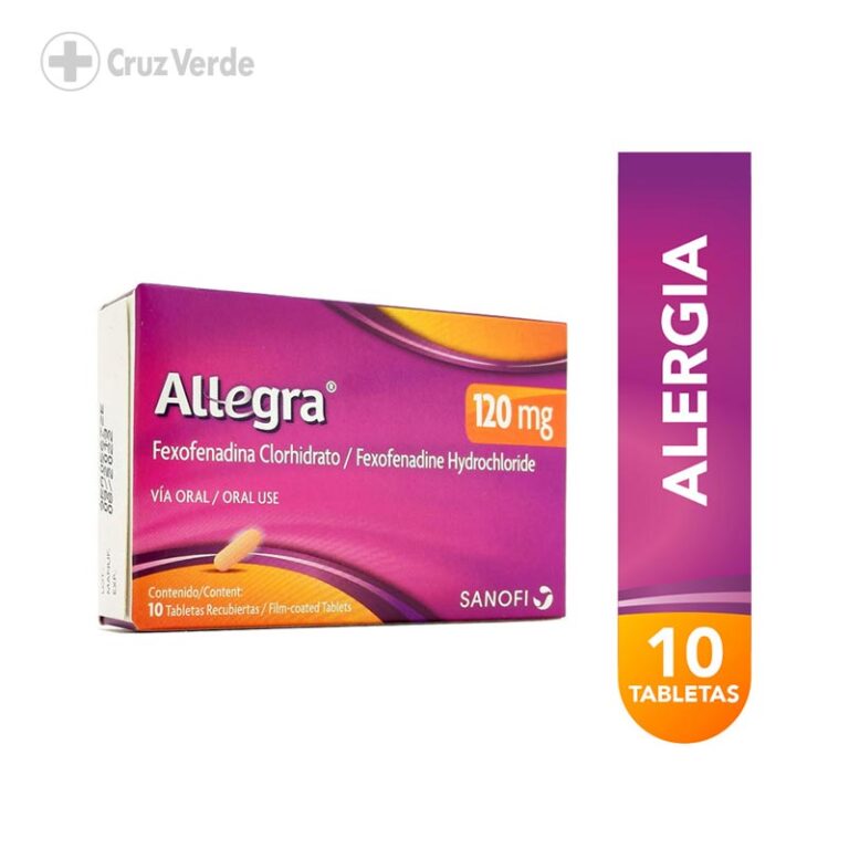 Allegra 120mg 10 Comprimido - Cruz Verde