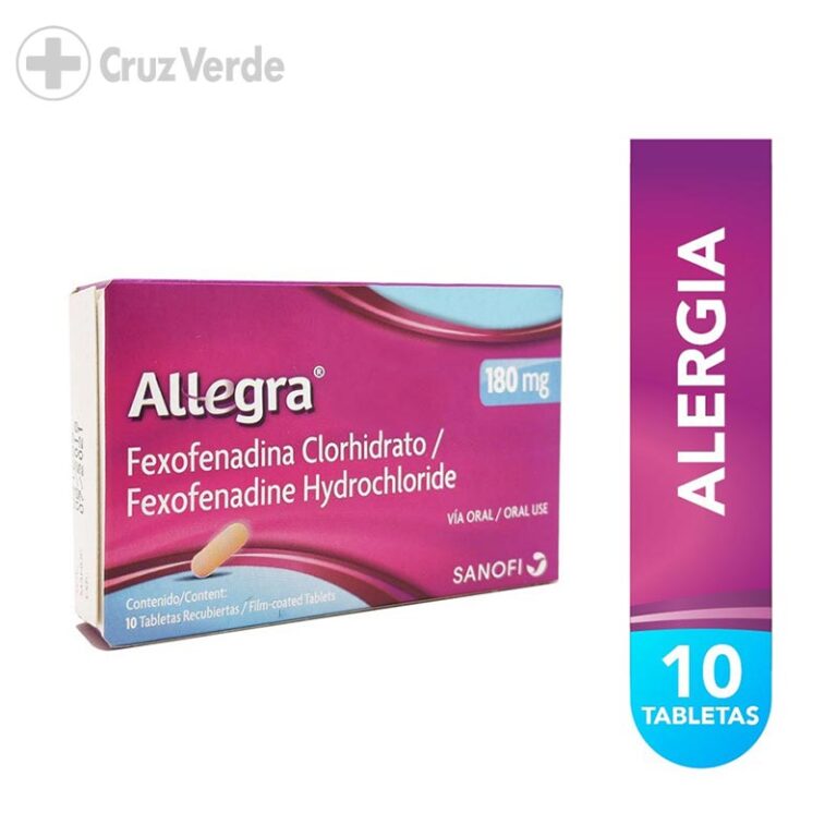 Allegra 180mg 10 Comprimido - Cruz Verde