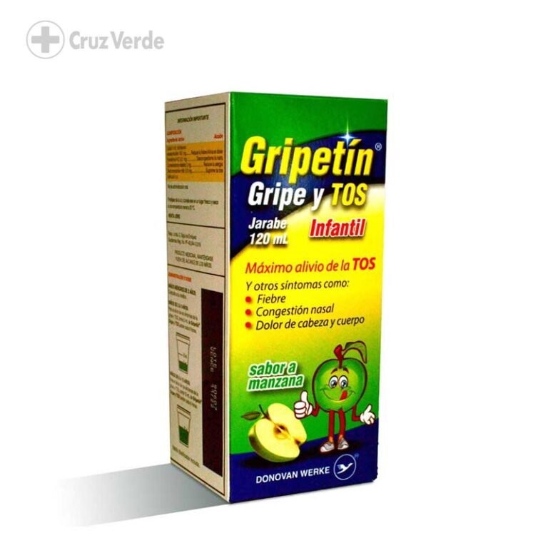 Gripetin Gripe Y Tos Infantil Manzana 120ml Jarabe – Cruz Verde