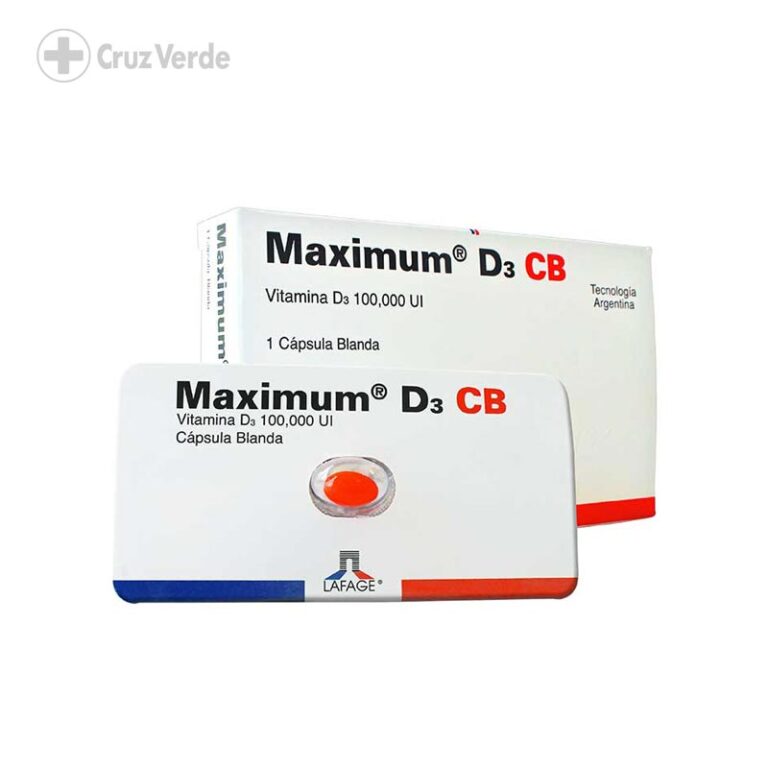 Maximum D3 Plus 100000ui/150mg 1 Vial Beb 2ml (+1 Tableta 150mg) - Cruz ...
