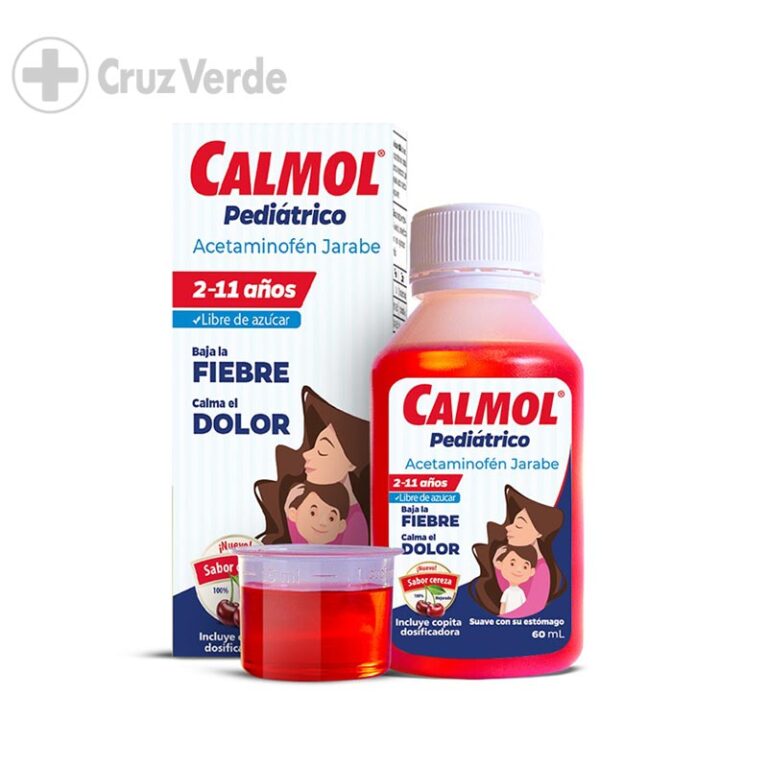 Calmol Pediatrico Cereza 120mg/5ml 60ml Jarabe - Cruz Verde