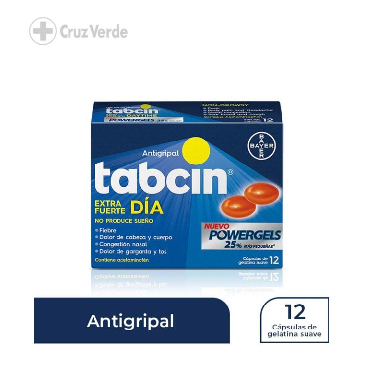 Tabcin Ef Dia Power 325mg 12 Capsula Gel - Cruz Verde
