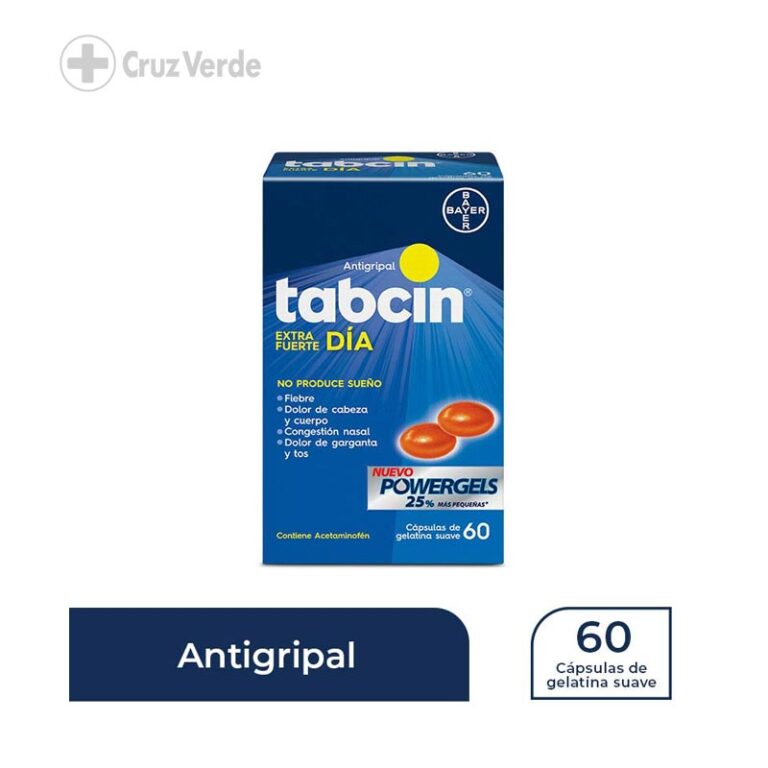 Tabcin Ef Dia Power 325mg 60 Capsula Gel (disp) - Cruz Verde