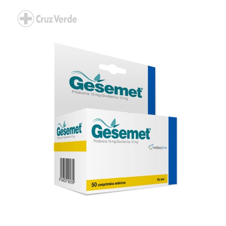 Gesemet 10mg/10mg 50 Comprimido (disp) - Cruz Verde