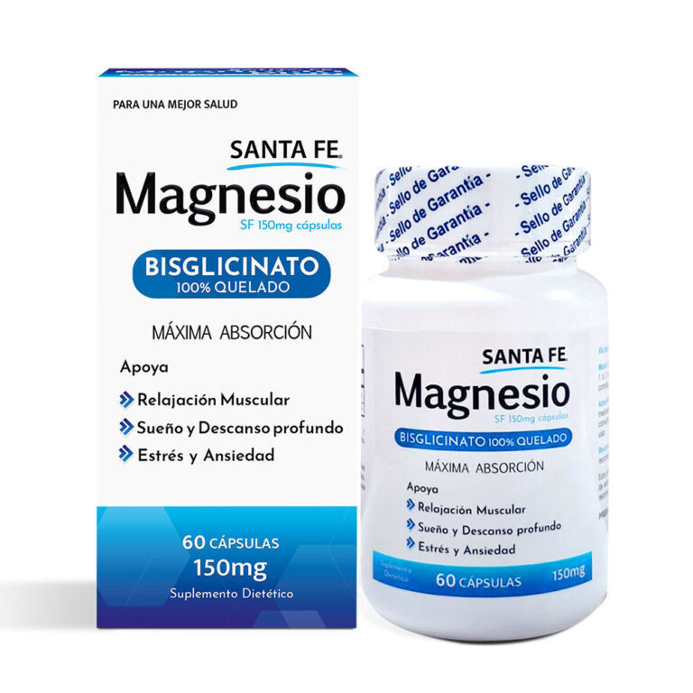 Magnesio Santa Fe 150mg 60 Capsulas - Cruz Verde